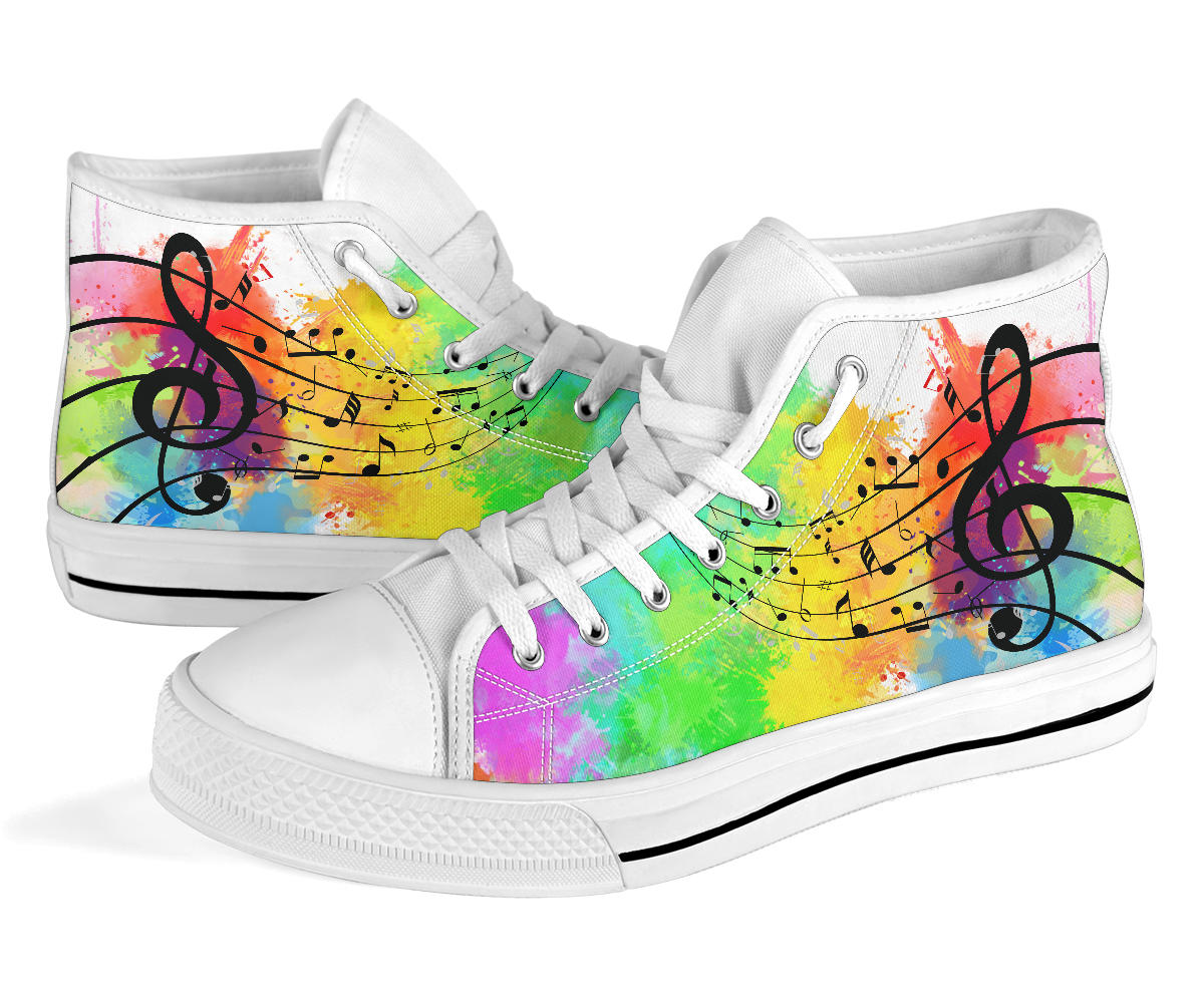 Color Splash Music High Top Shoe – TrendifyCo